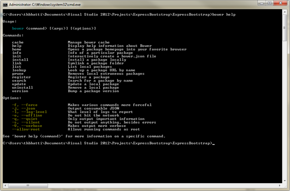 Bower the package manager for web front-end - Taswar Bhatti