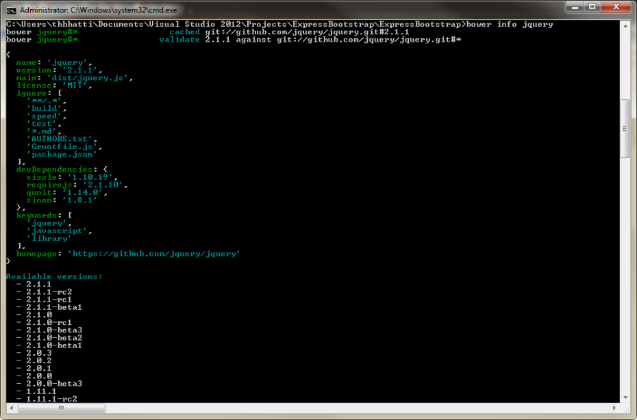 Bower the package manager for web front-end - Taswar Bhatti