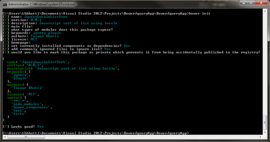 Bower: How to create and register your own packages - Taswar Bhatti